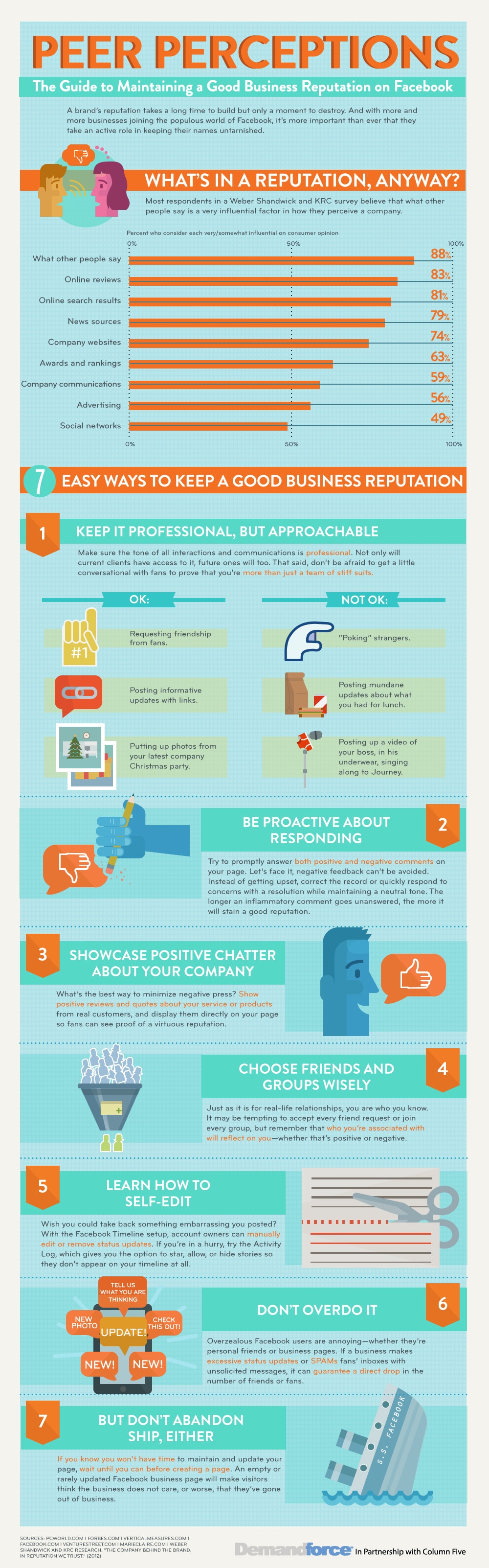 How To Maintain A Good Business Reputation On Facebook Infographic How To Maintain A Good Business Reputation On Facebook Infographic