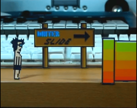 8 Bit Water Slide in Real Life